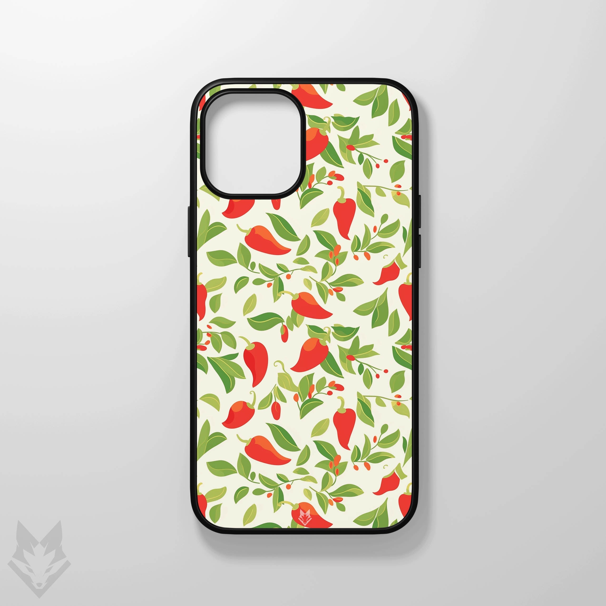 Tempered Glass Glossy iPhone Case Fruits Pepper – Vulpa Design