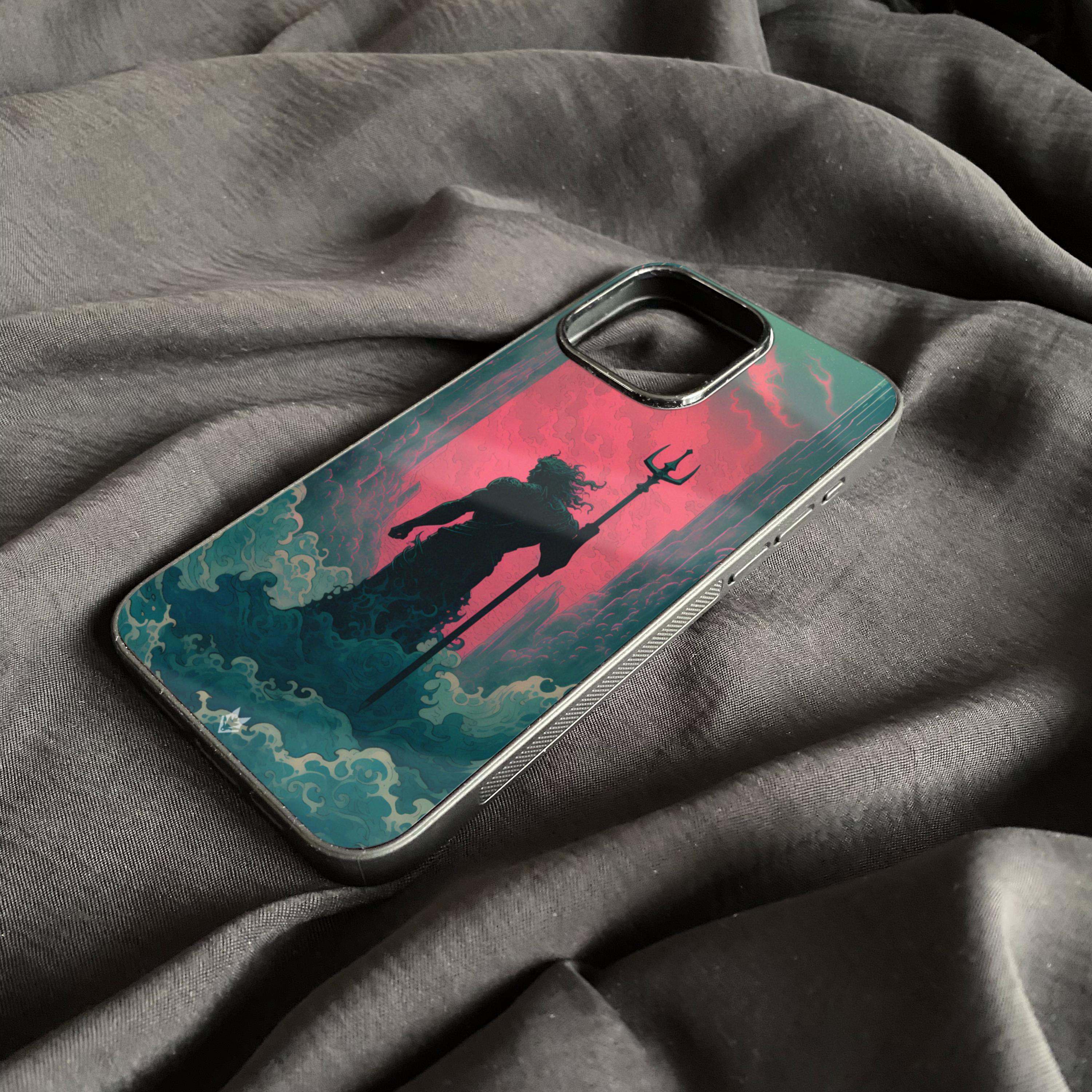 Tempered Glass Glossy iPhone Case Mythos Poseidon – Vulpa Design